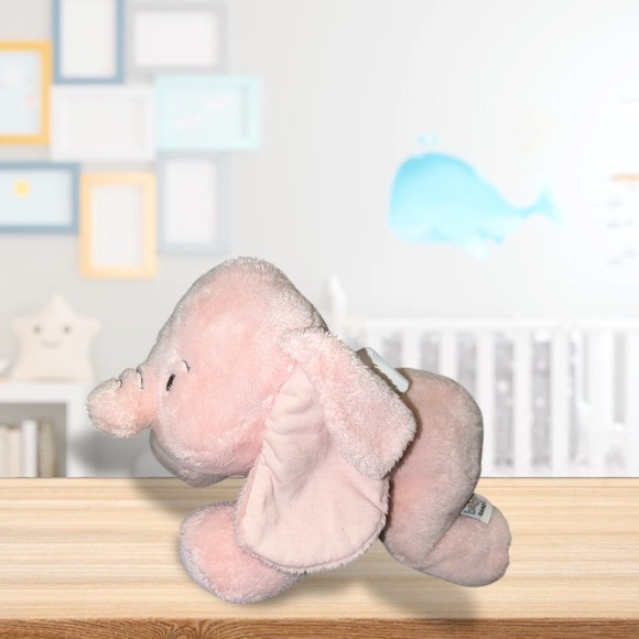 GANZ | Toys | Baby Ganz Mavis Elephant Pink Plush Stuffed Animal Bow ...